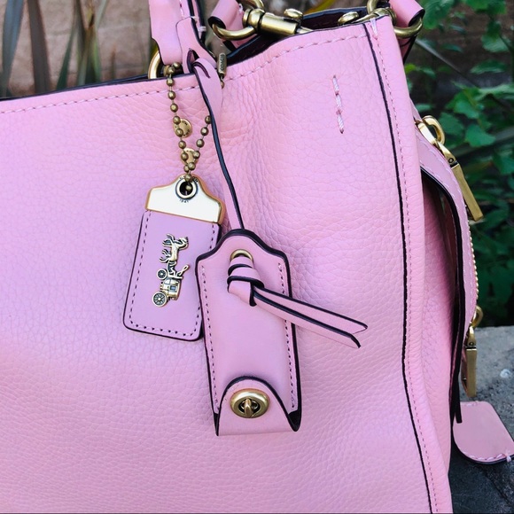 Coach | Bags | Coach Rogue Peony 941 F 38124 Pink Purse Bag | Poshmark